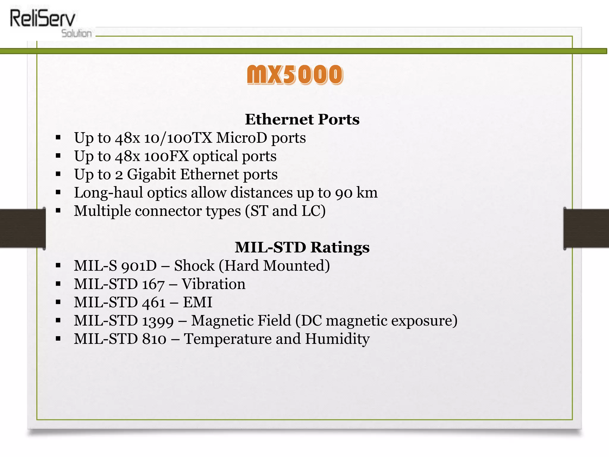 Ruggedcom rx5000 mx5000 multi service platform | PPT | Free Download