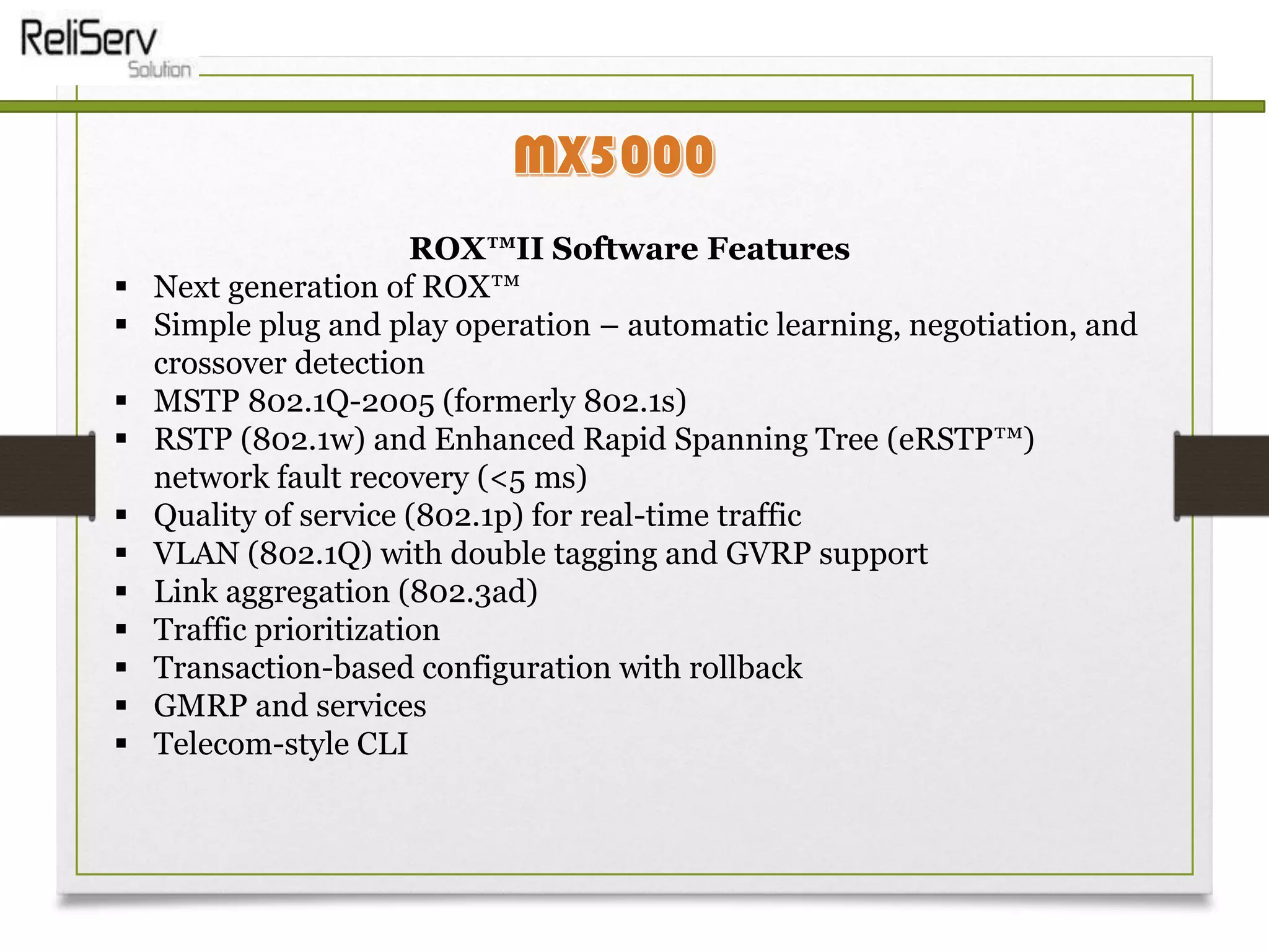 Ruggedcom rx5000 mx5000 multi service platform | PPT