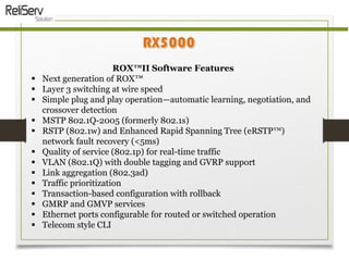 Ruggedcom rx5000 mx5000 multi service platform | PPT