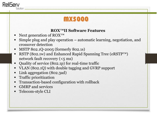 Ruggedcom rx5000 mx5000 multi service platform | PPT