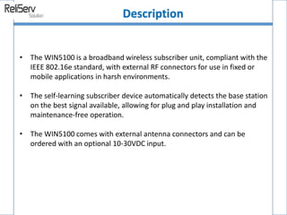RUGGEDCOM WIN5100 wimax | PPT