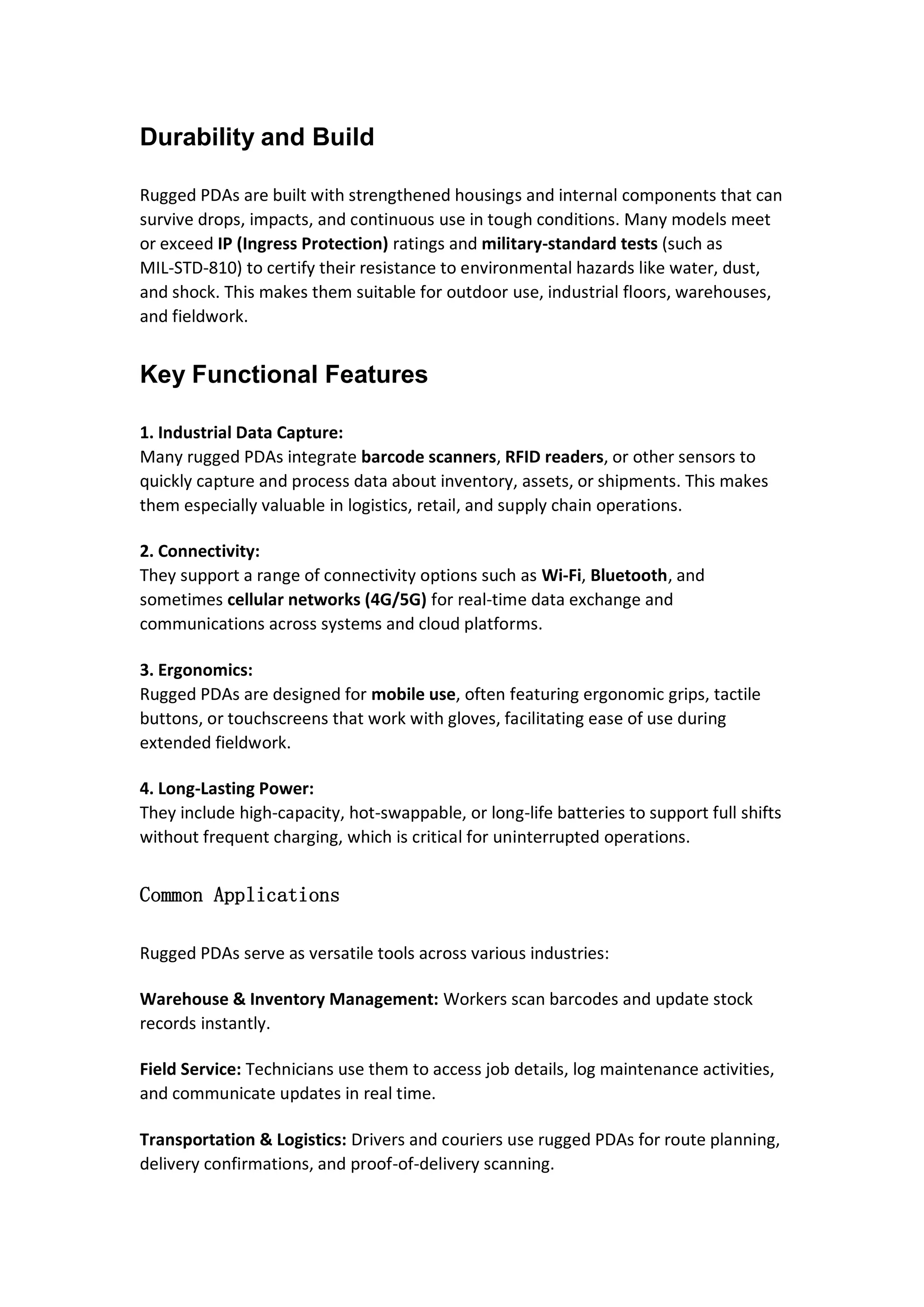 Rugged PDA Explained Durable Industrial Mobile Device for Data Capture ...