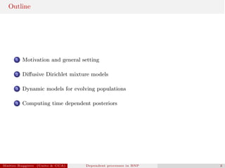 Dependent processes in Bayesian Nonparametrics | PPT