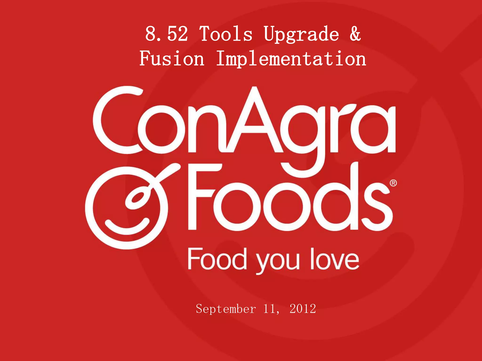 Rug Presentation Conagra | PPT
