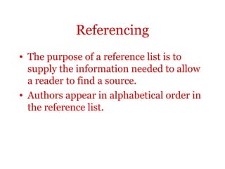 Referencing | PPT