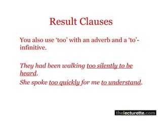 Result clauses | PPT