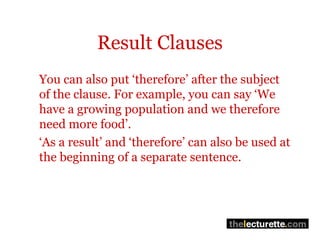 Result clauses | PPT