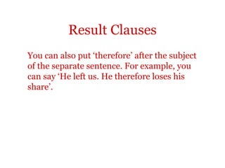 Result clauses | PPT