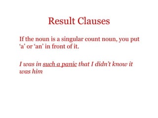 Result clauses | PPT