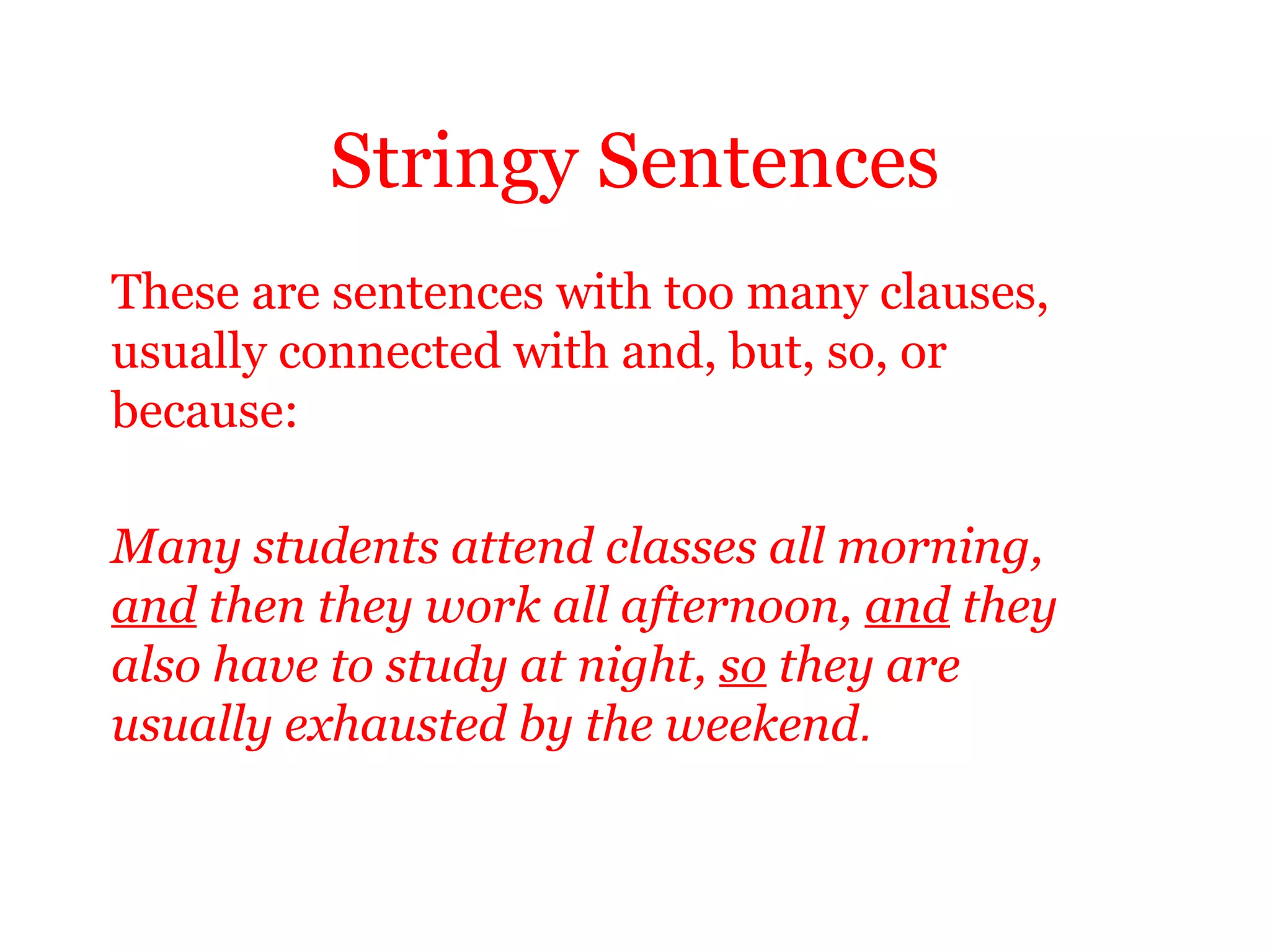 Sentence problems | PPT
