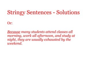Sentence problems | PPT