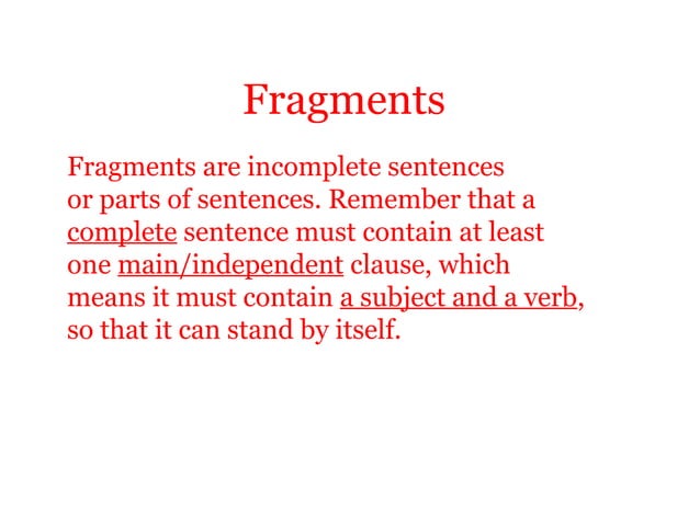 Sentence problems | PPT