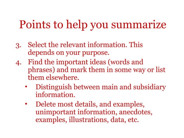Summarizing, paraphrasing, synthesizing | PPT | Resume Writing and ...
