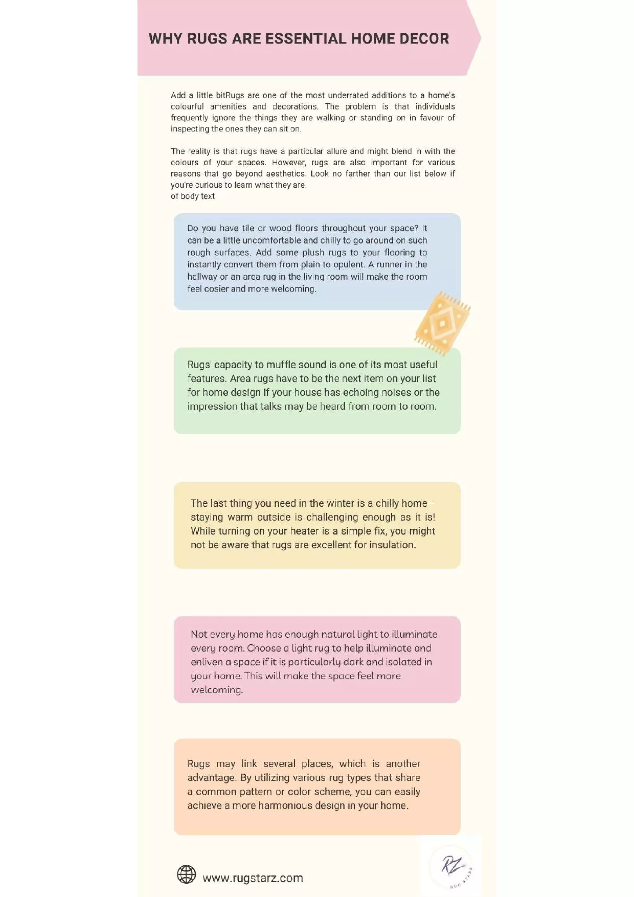 Why Rugs are Essential Home Decor | PDF