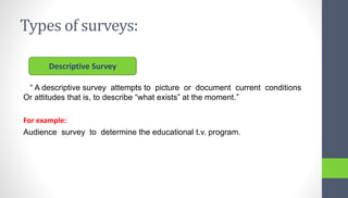 Survey Surveillance Screening | PPTX