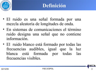 Ruido En Sistemas De Comunicaciones | PPT