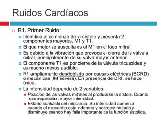 Ruidos cardiacos - Dr. Bosio | PPTX