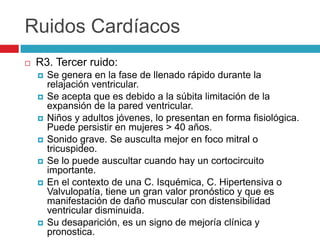 Ruidos cardiacos - Dr. Bosio | PPTX