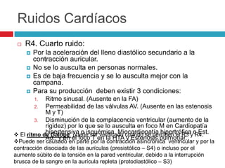 Ruidos cardiacos - Dr. Bosio | PPTX
