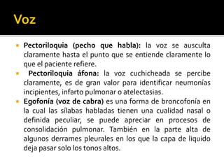 Ruidos respiratorios | PPTX