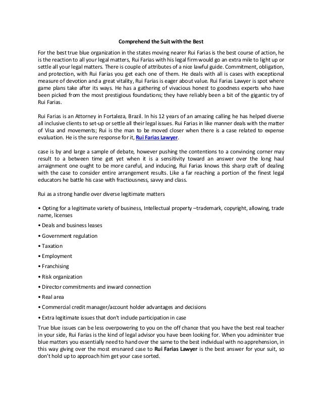 Comprehend the Suit with the Best