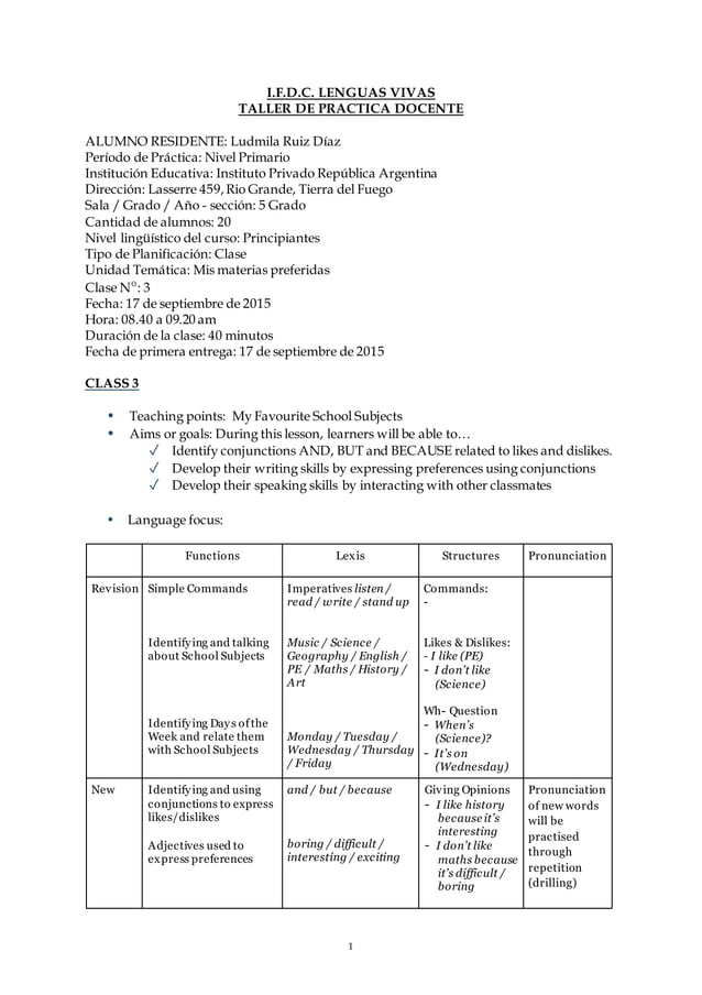Primary: Lesson Plan 3 | PDF