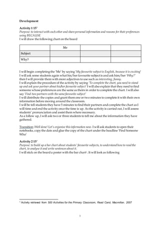 Primary Lesson 4 | DOCX | Educational Assessment | Education