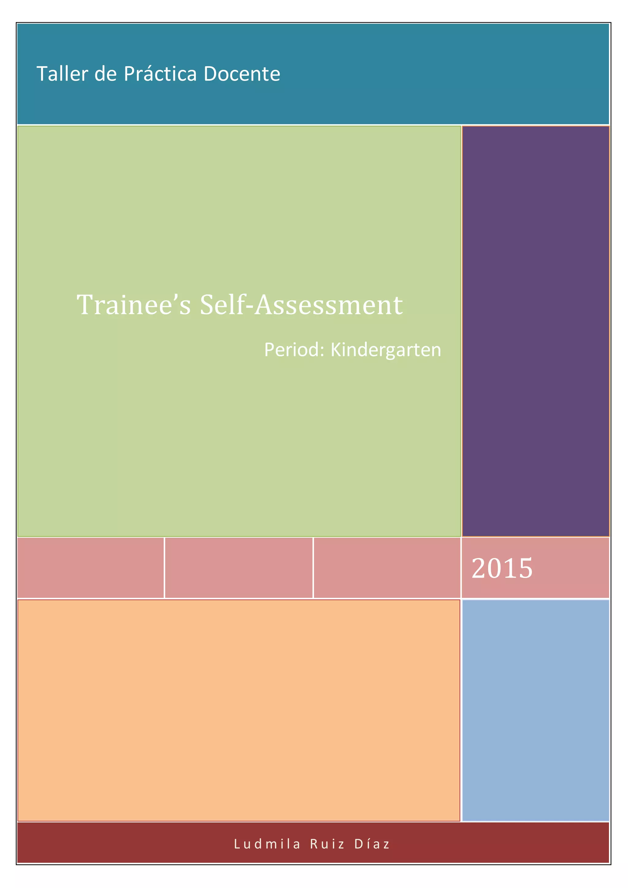 Self-Assessment: Kindergarten | DOCX