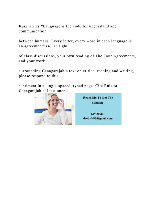 Ruiz writes Language is the code for understand and communication.docx