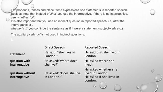 REPORTED SPEED | PPT