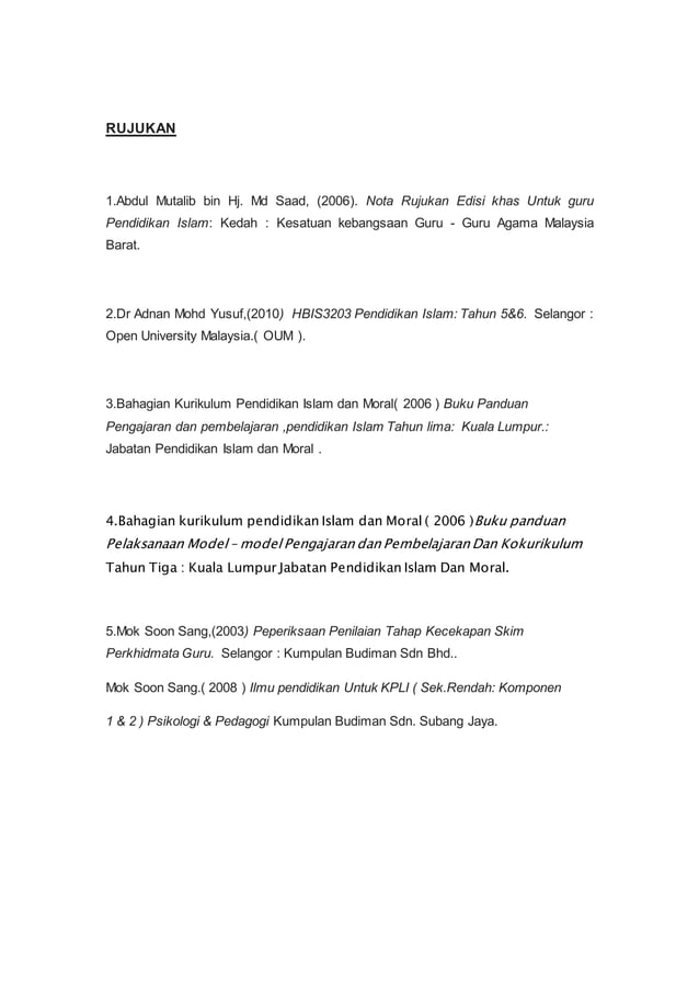 Rujukan | PDF