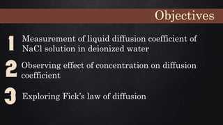 study of liquid diffusion | PPTX