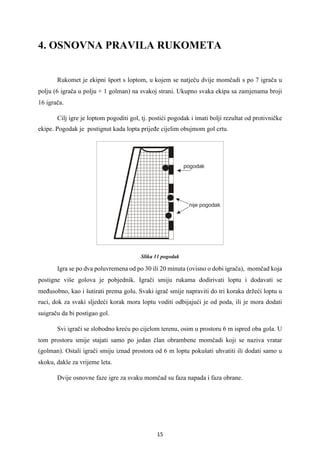 Rukomet prezentacija za osnovne škole VII | PDF