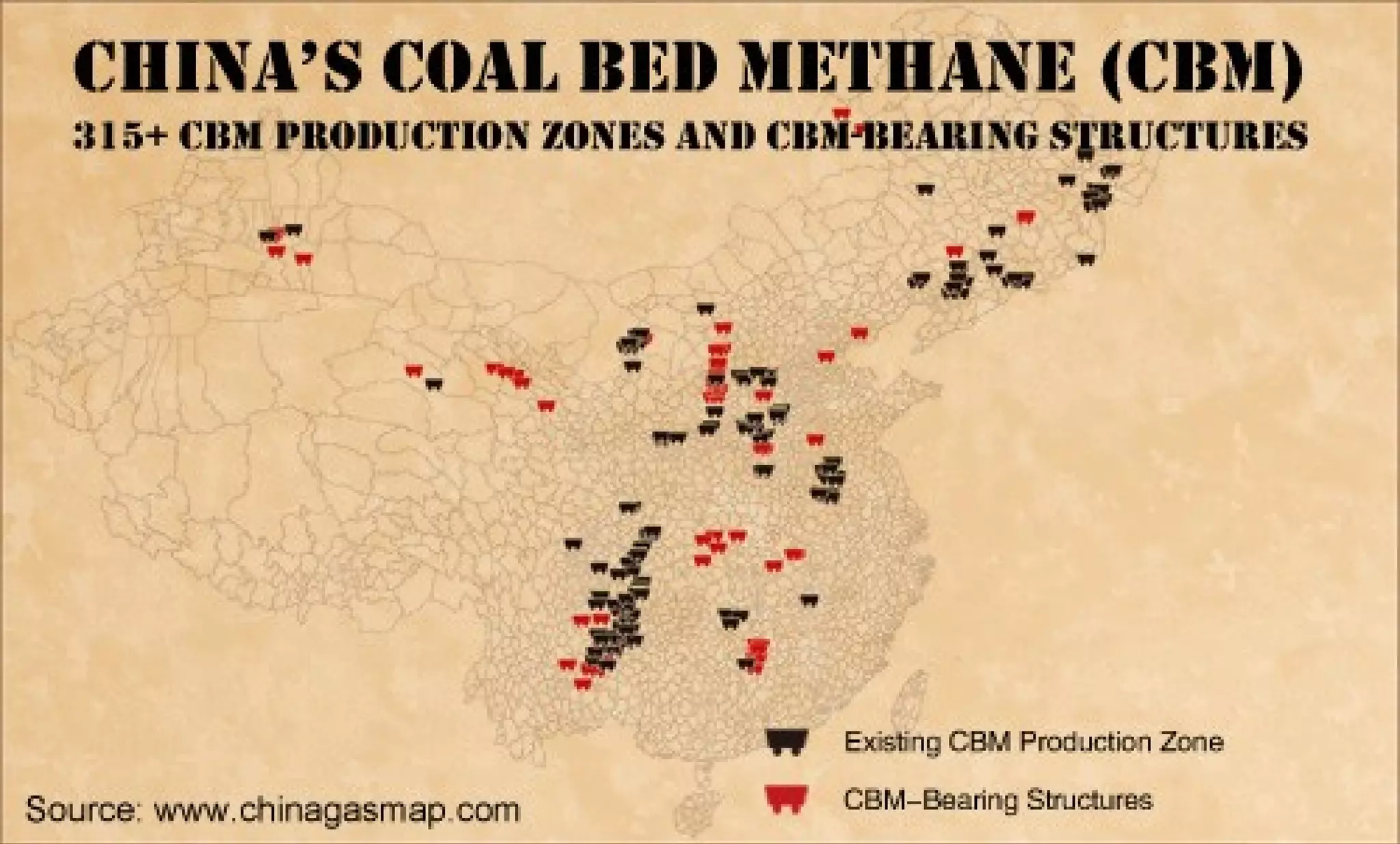 China's coal bed methane map | PPT