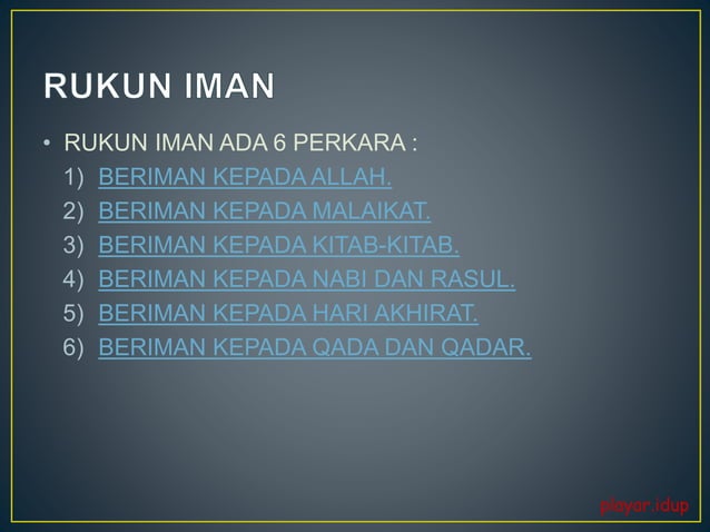 Rukun Iman | PPT