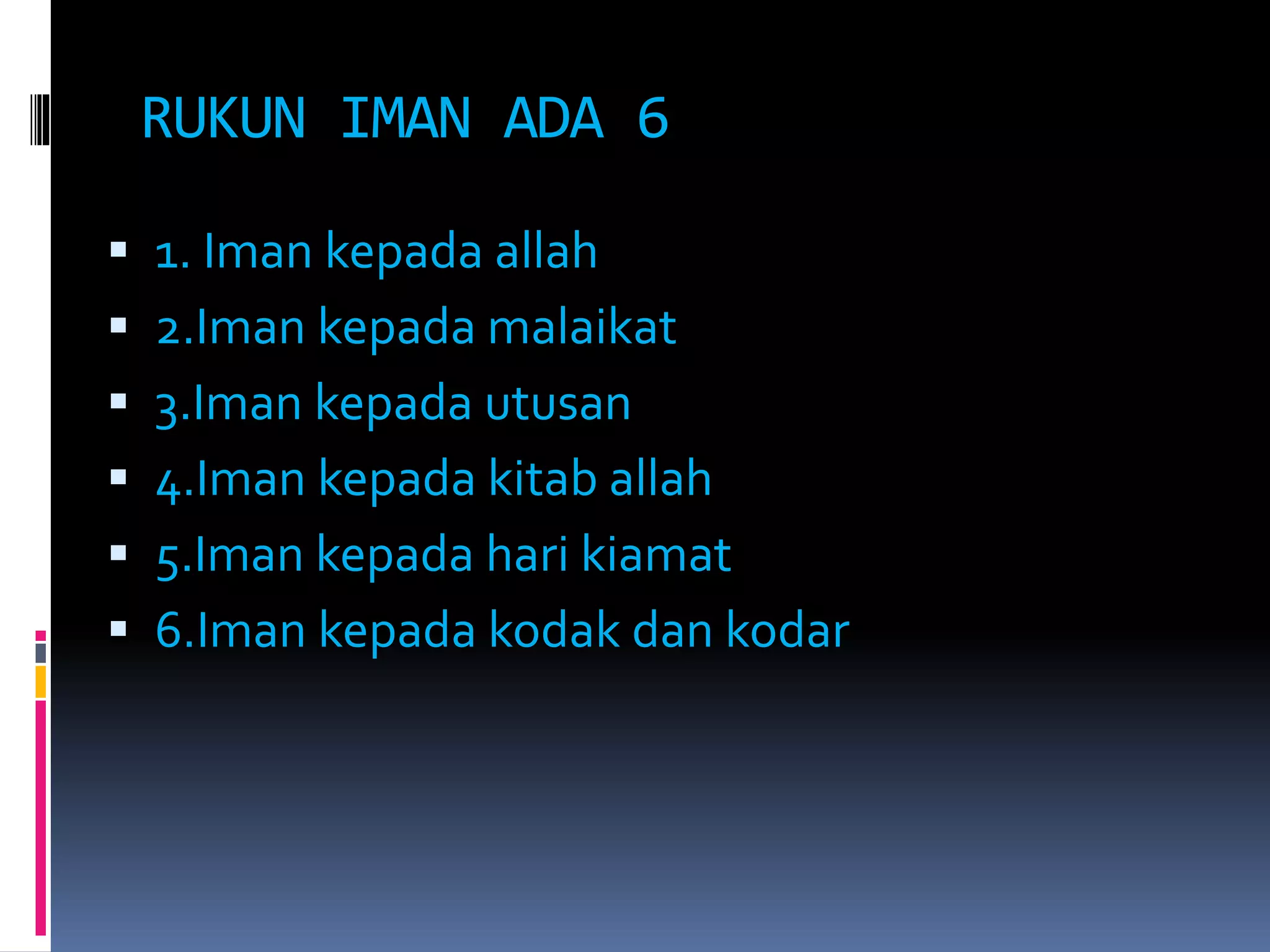 Rukun iman | PPT