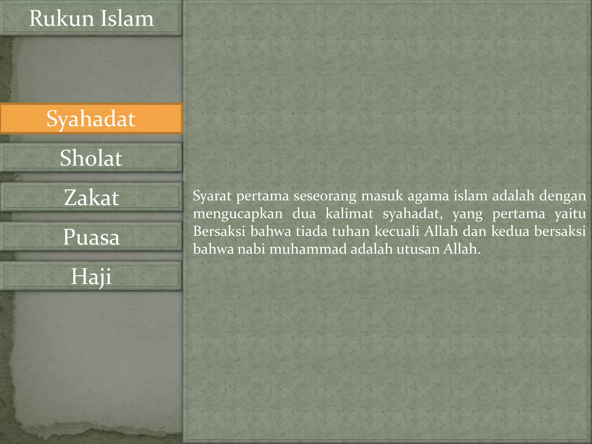 Rukun iman dan rukun islam | PPTX