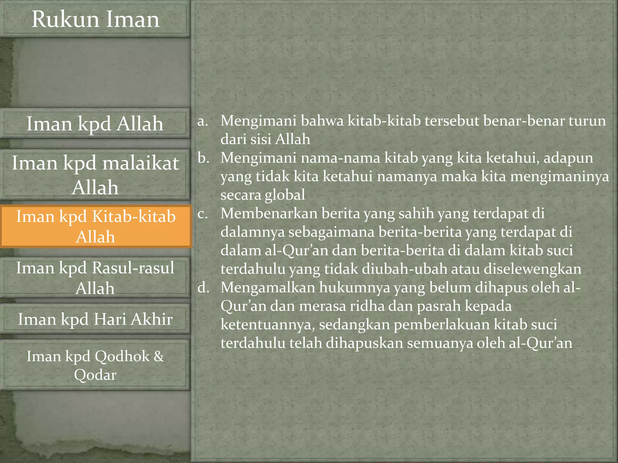 Rukun iman dan rukun islam | PPTX
