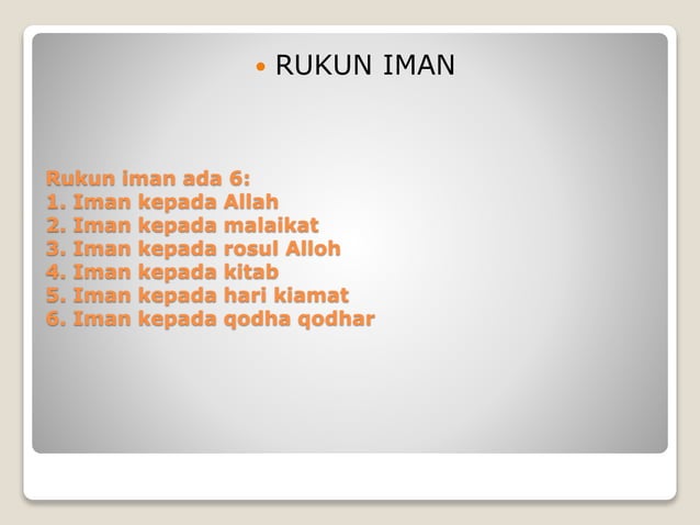 Rukun islam | PPTX