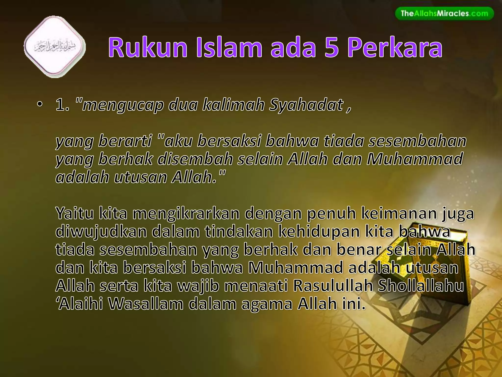 Rukun islam | PPTX