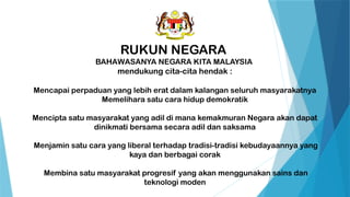 RUKUN NEGARA MALAYSIA, SABAH, SARAWAK, LABUAN | PPTX