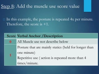 Rapid Upper Limb Assessment (RULA) - Human Factors | PPTX