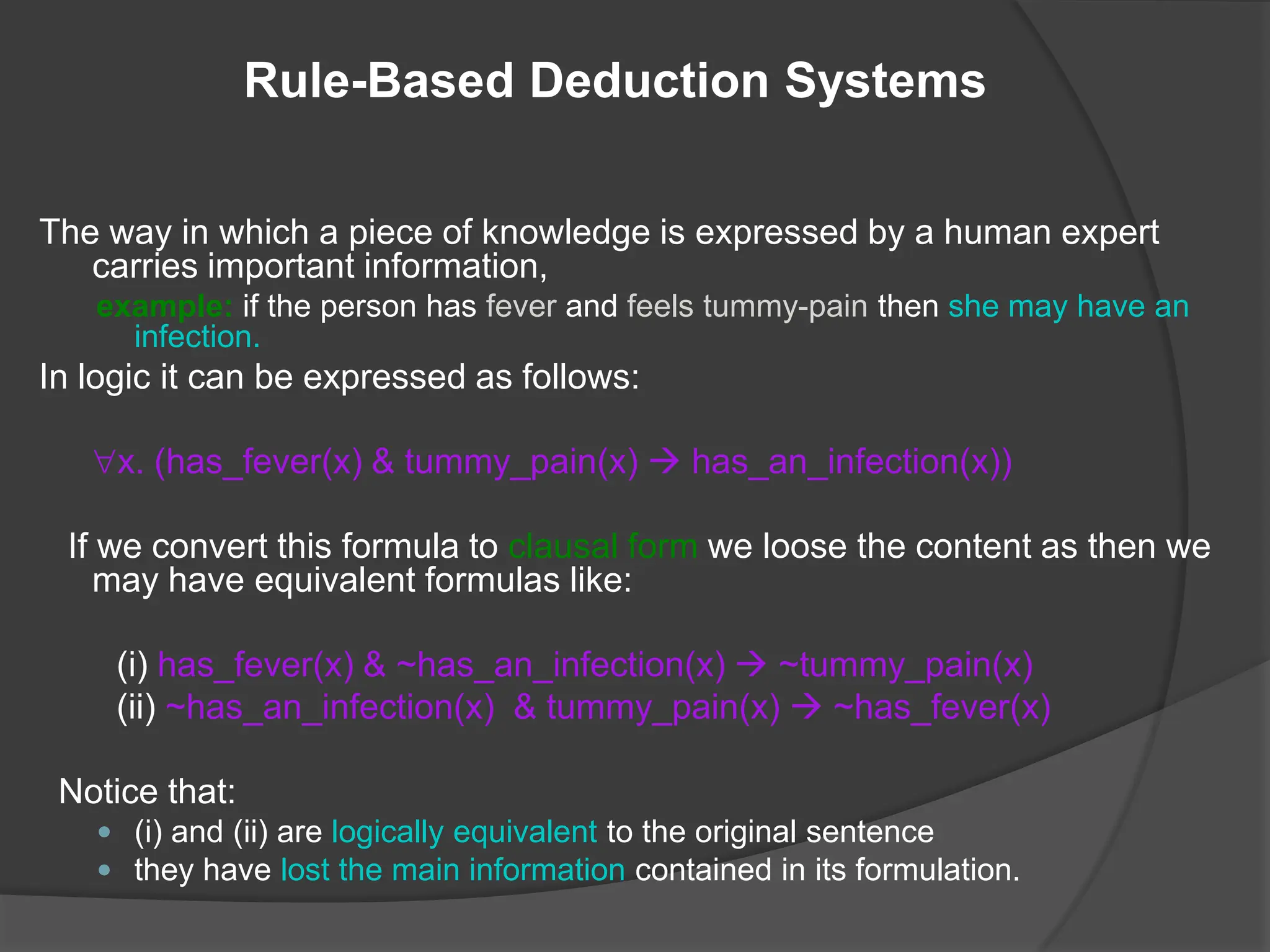 Rule-Based-Deduction-System in artificial intelligence.pdf | Programming Languages | Computing