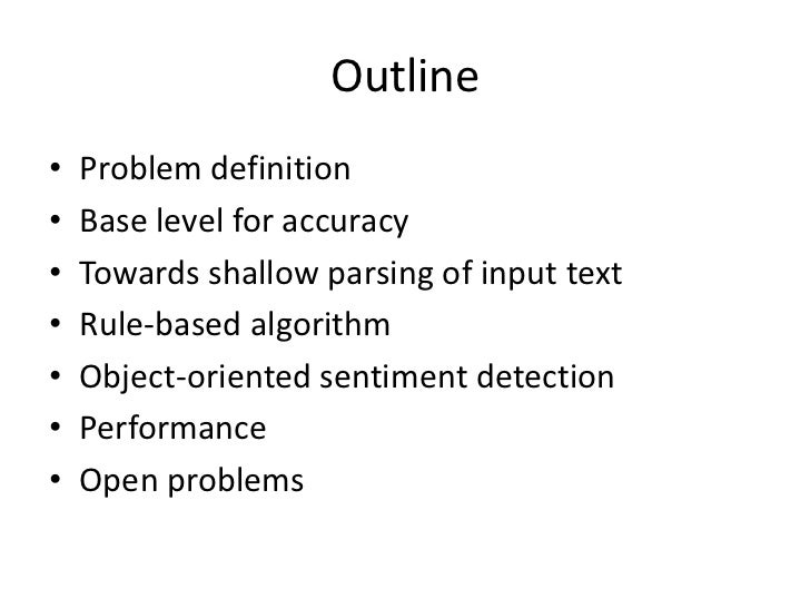 Rule Based Approach To Sentiment Analysis At Romip11 Slides