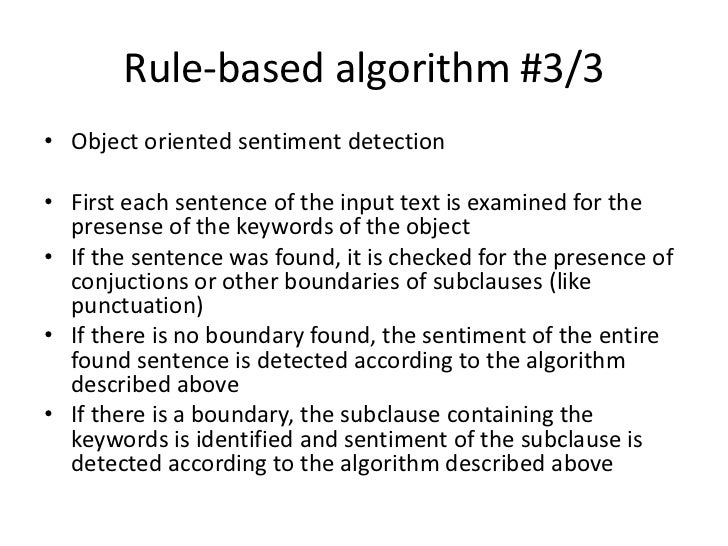 Rule Based Approach To Sentiment Analysis At Romip11 Slides