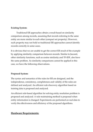 Rule based method for entity resolution | PDF