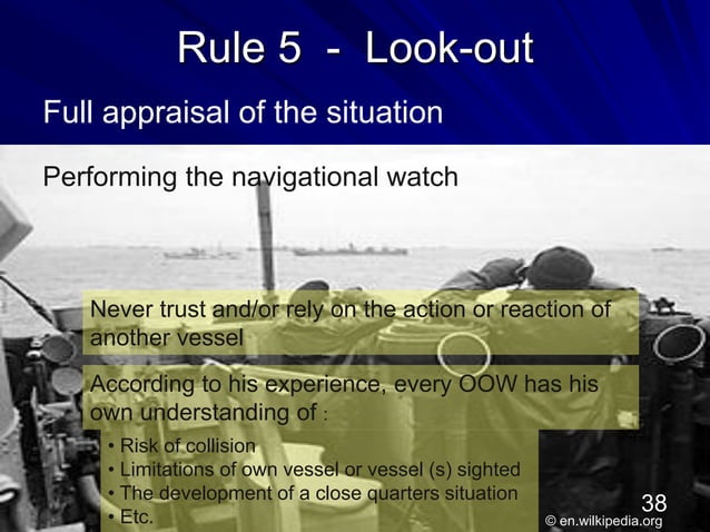 Rule 05 look-out | PDF | Cruises | Travel Type
