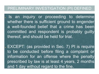 Preliminary Investigation | PPTX