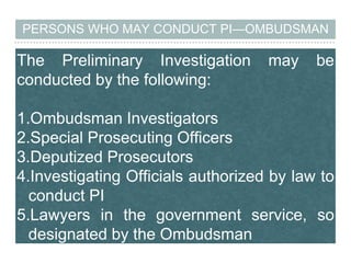 Preliminary Investigation | PPTX