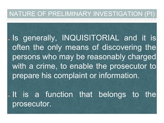 Preliminary Investigation | PPTX
